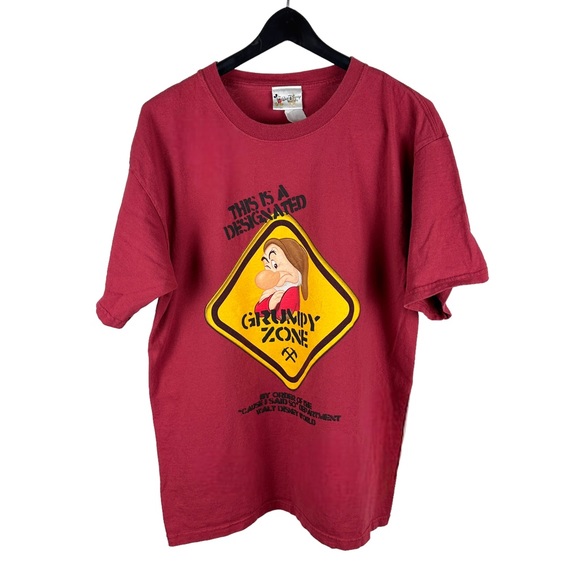 Disney | Shirts | Vintage Y2k Walt Disney Grumpy Zone Cartoon Character ...
